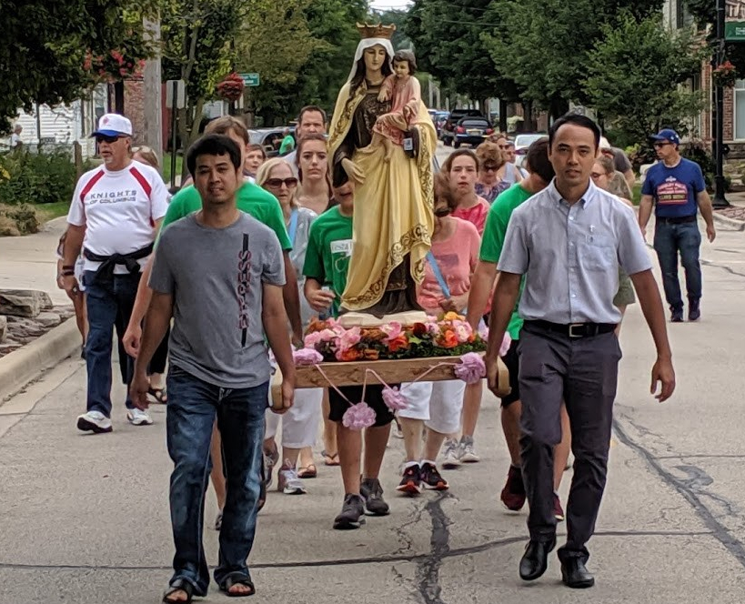 St. Mary Participates in Our Lady of Mount Carmel Procession – The ...